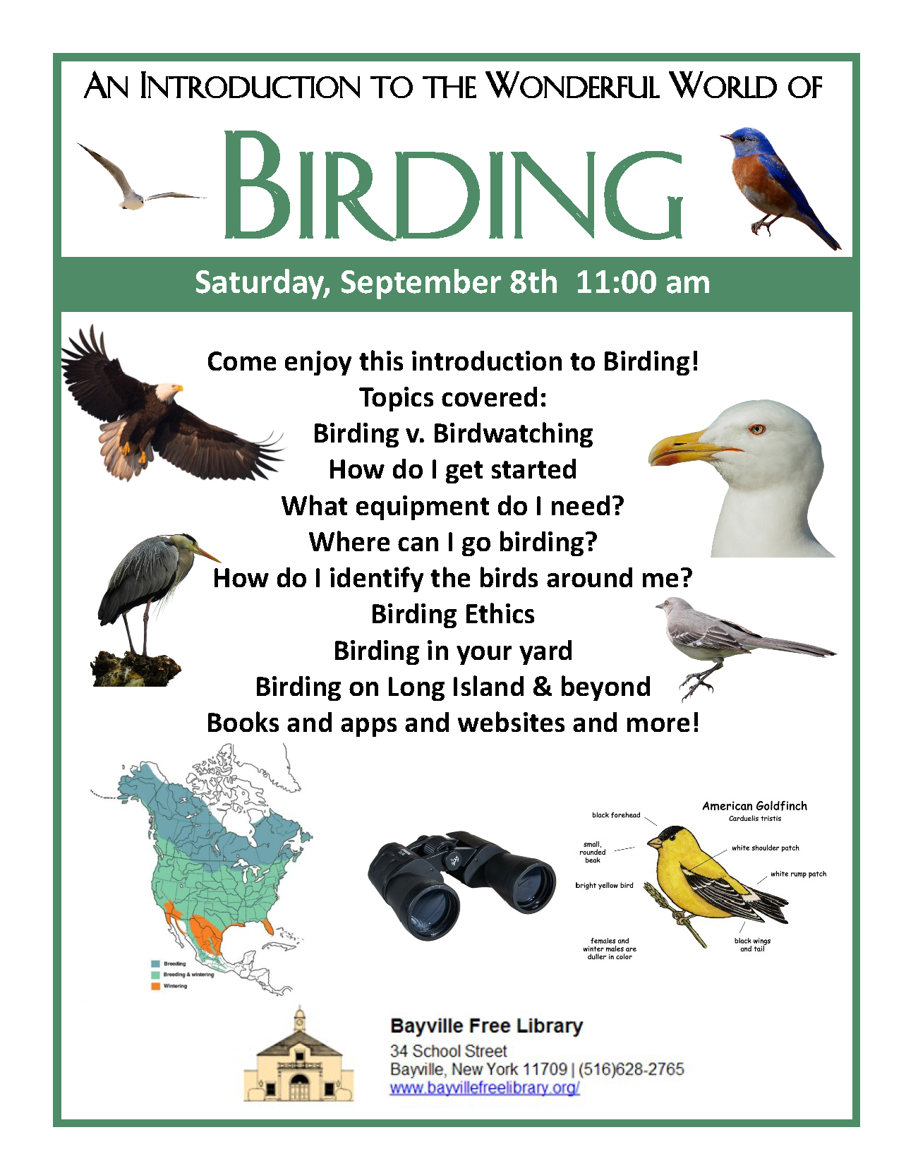 BFL Event | Birding - Village of Bayville, NY