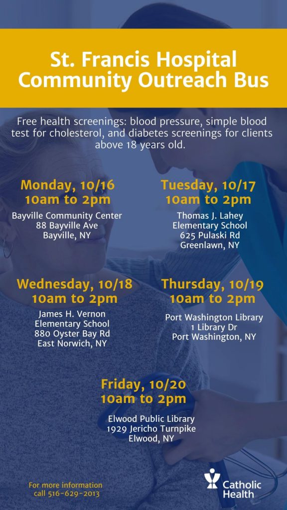St. Francis Hospital Community Outreach Bus Free Health Screenings ...