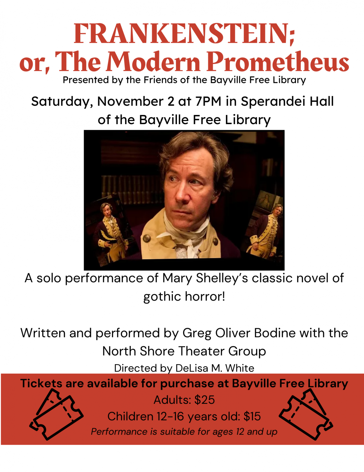Friends of the Bayville Library presents "Frankenstein" in Sparendei ...